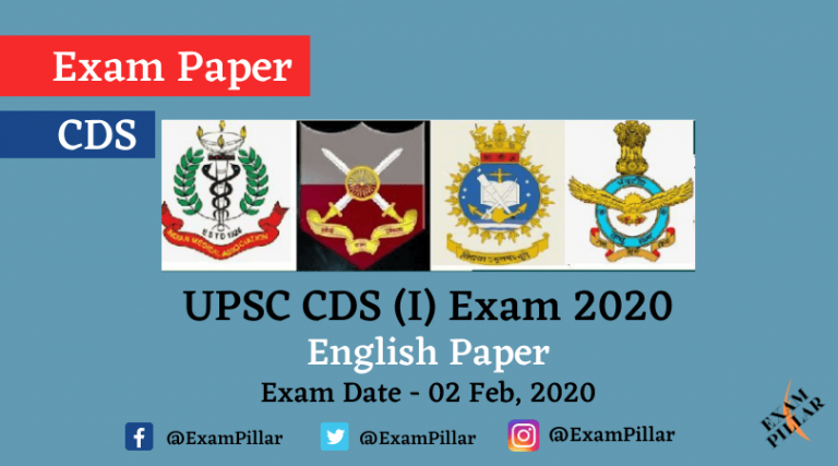 CDS (II) Exam Paper (English) 03 September 2023 (Answer Key ...