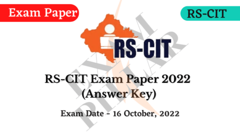 RS-CIT Exam Paper 16 Oct 2022 (Answer Key) | TheExamPillar